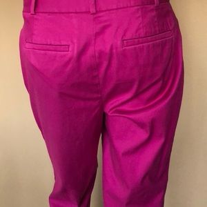 Talbots | Pants & Jumpsuits | Talbots Hot Pink Crop Pants | Poshmark